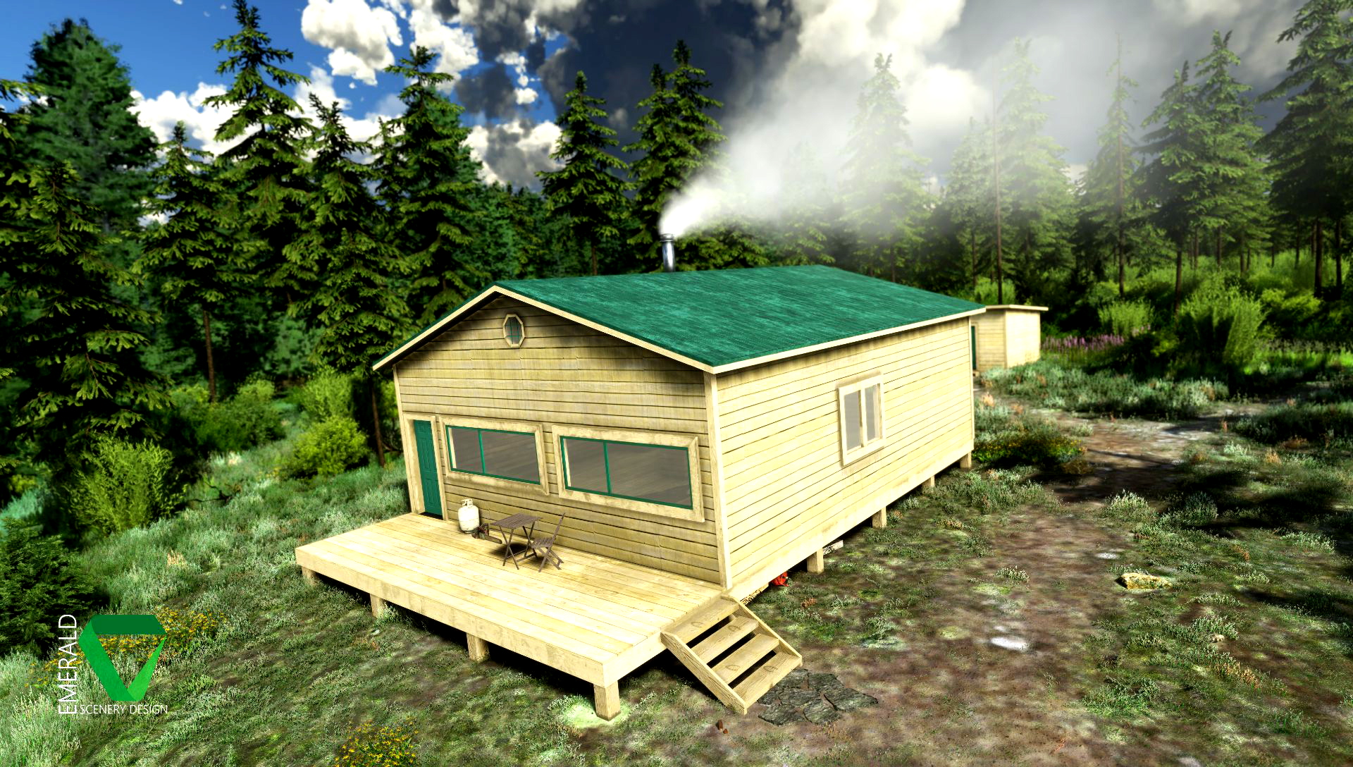 Emerald Scenery Design » Chunilna Cabin Strip » Microsoft Flight Simulator