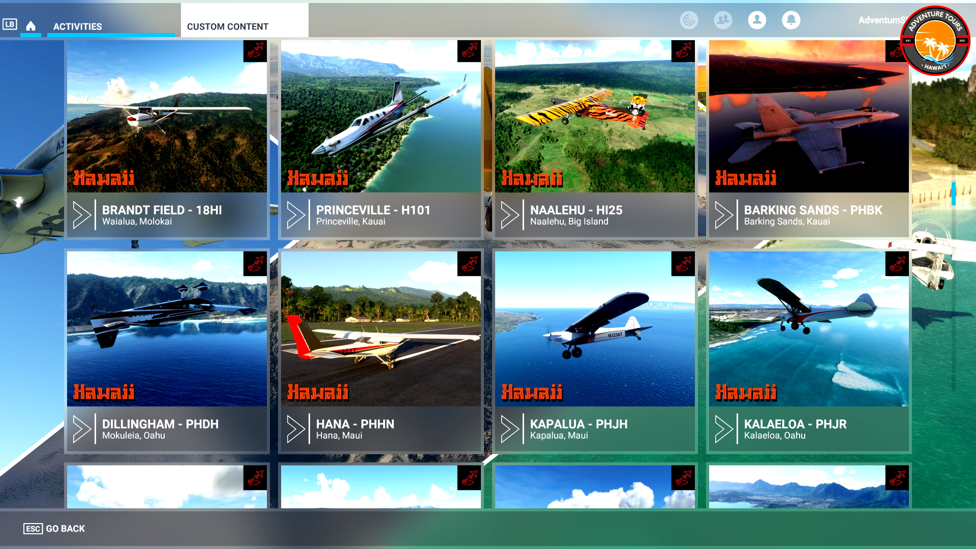 Adventum Simulations Inc » Adventure Tours Hawaii » Microsoft Flight ...