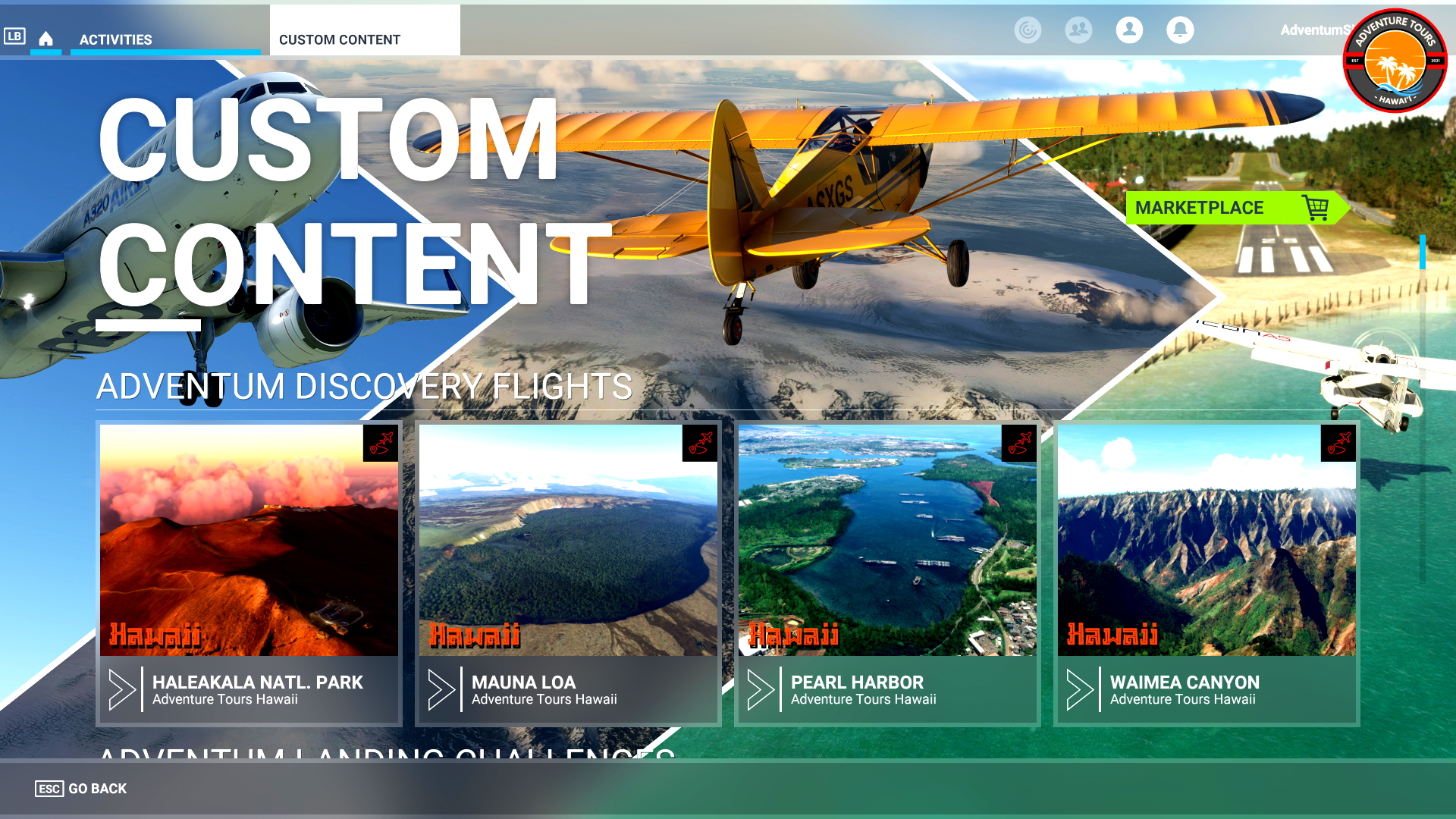 Adventum Simulations Inc » Adventure Tours Hawaii » Microsoft Flight ...